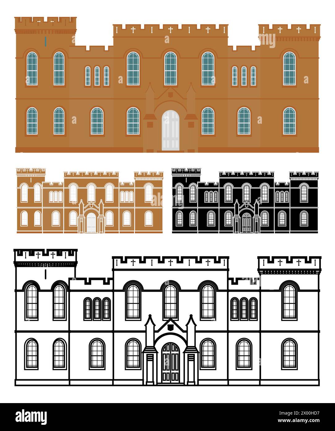 View city castle in Stock Vector Images - Alamy