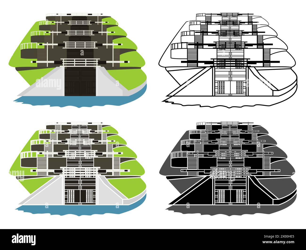 Locks structure Cut Out Stock Images & Pictures - Alamy