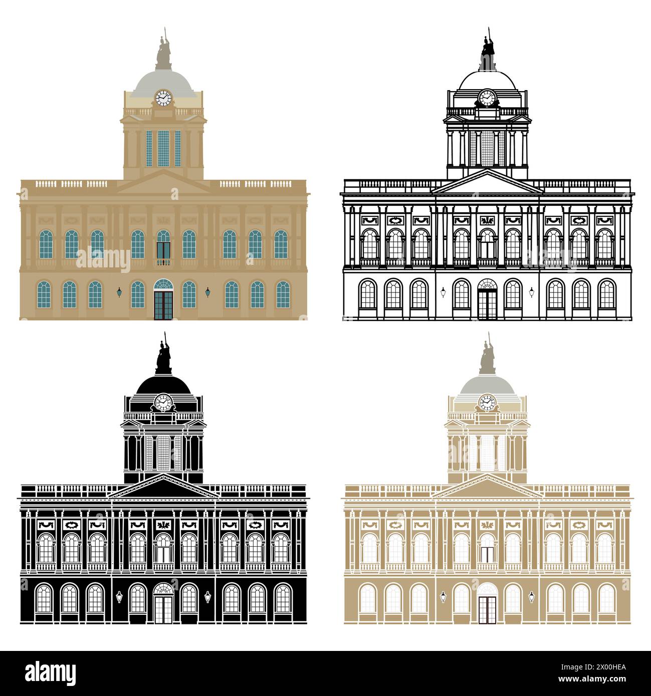 Liverpool skyline Stock Vector Images - Alamy