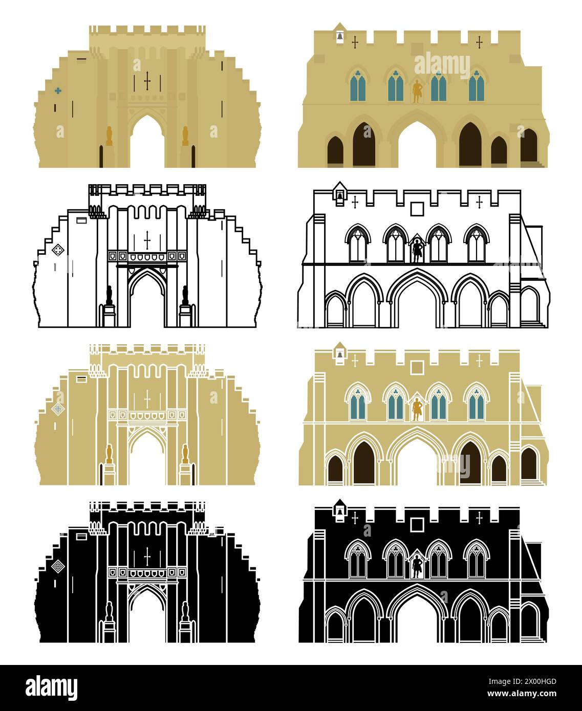 Bargate southampton Stock Vector Images - Alamy