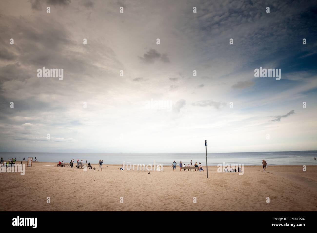 Picture of the Baltic sea on the beach of Jurmala in Dubulti. Dubulti ...