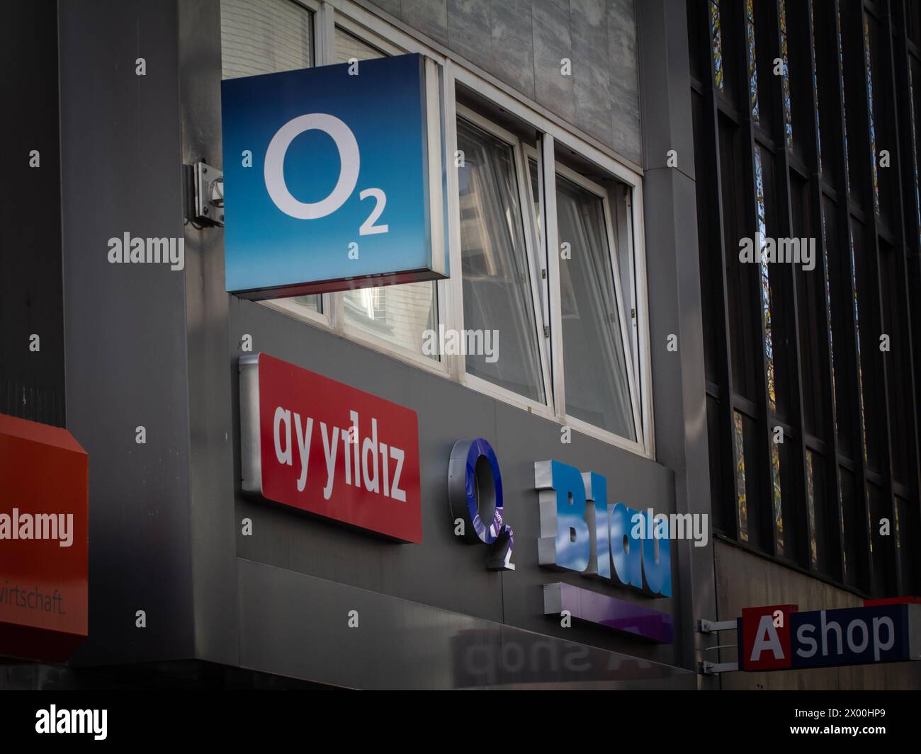 Picture of the logos of the three mobile phone carriers and operators ...