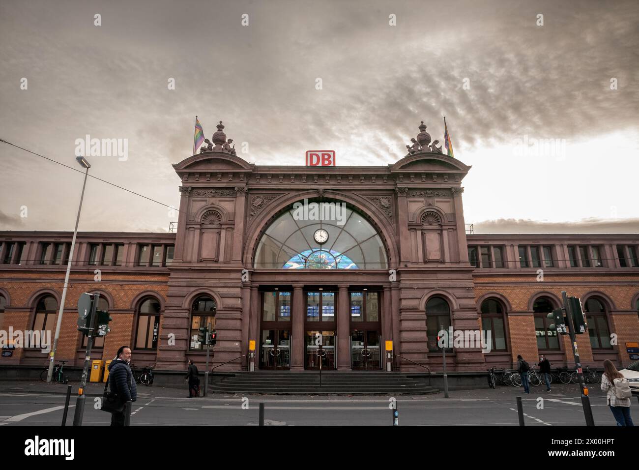 Picture of a sign main building of Bonn Train station, Bonn Hbf. Bonn ...