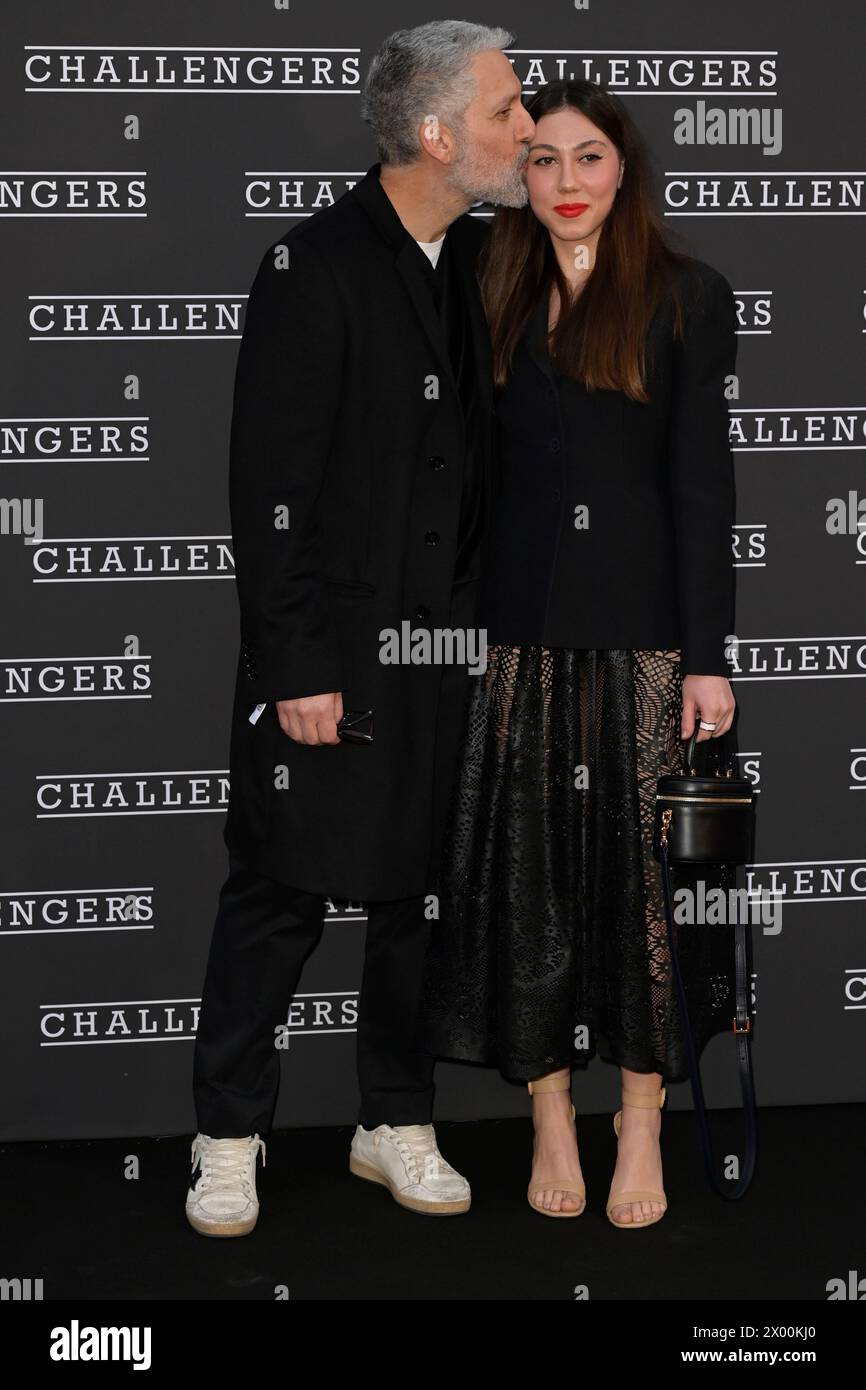 Rome, Italy. 08th Apr, 2024. Beppe Fiorello (l) and Anita Fiorello (r) attend the black carpet ...