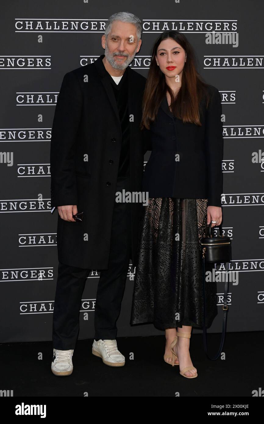 Rome, Italy. 08th Apr, 2024. Beppe Fiorello (l) and Anita Fiorello (r) attend the black carpet ...
