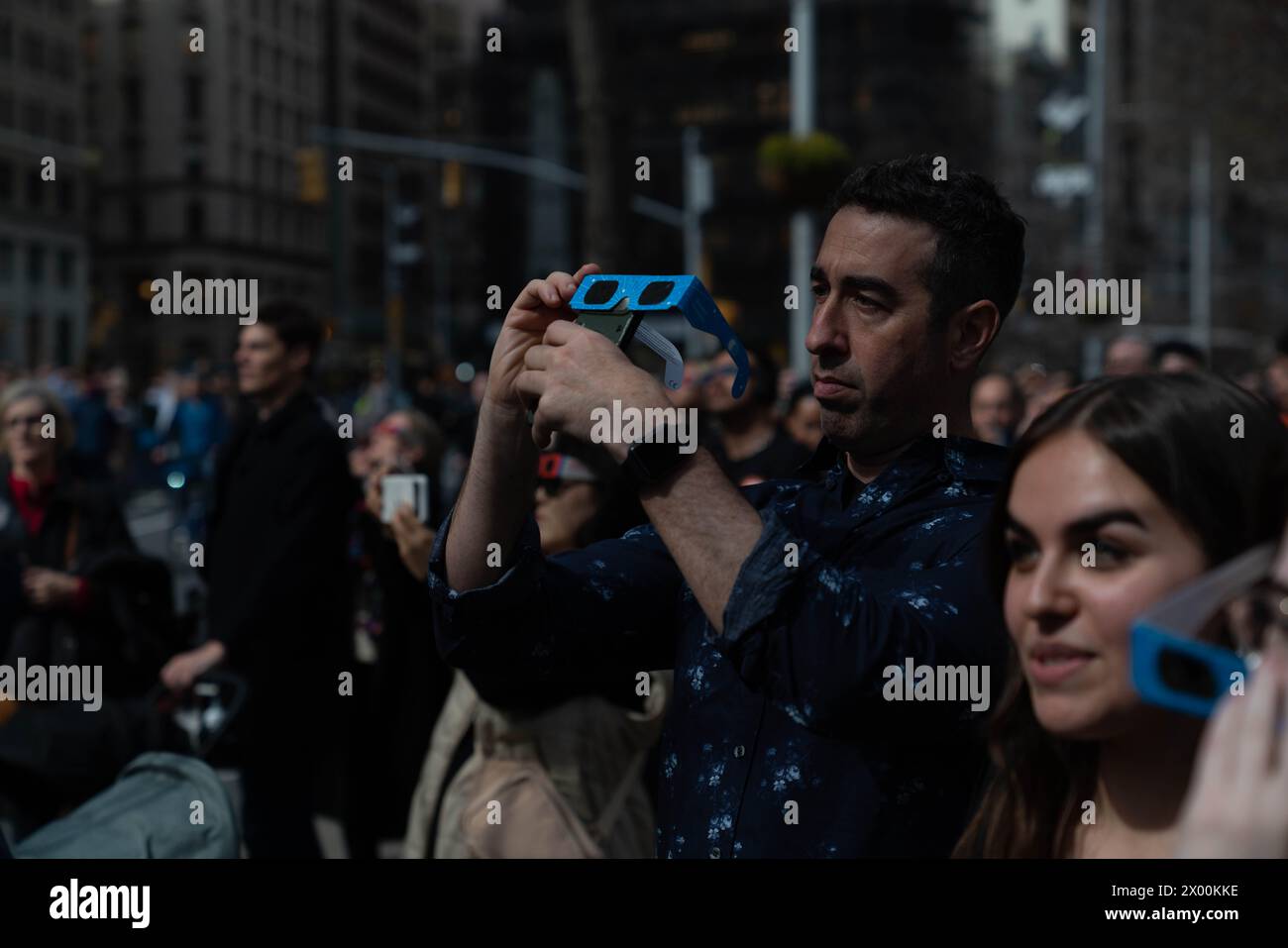 Partial Solar Eclipse of 2024. New York City was not on the path of ...