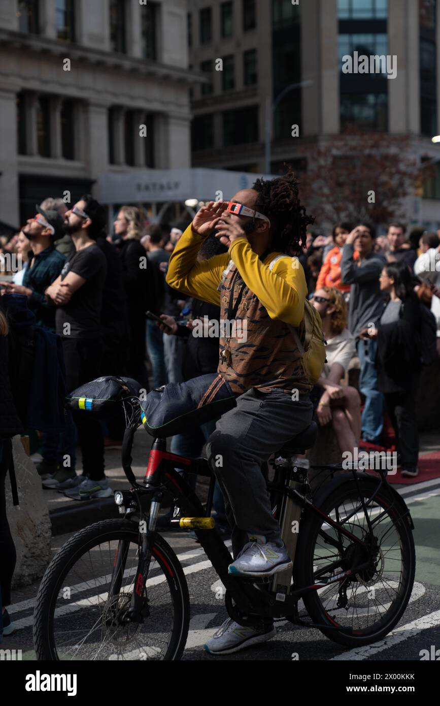 Partial Solar Eclipse of 2024. New York City was not on the path of ...