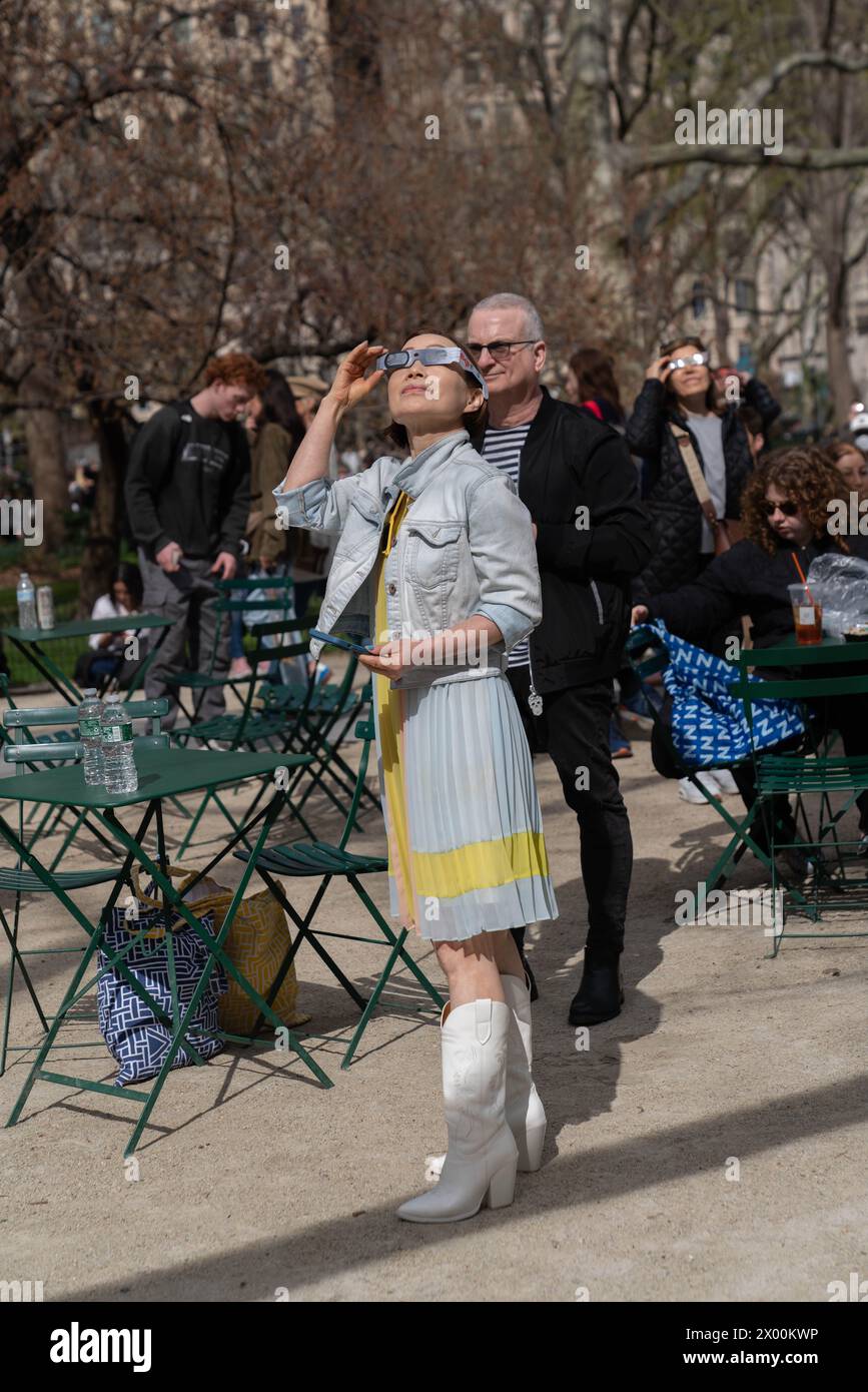 Partial Solar Eclipse of 2024. New York City was not on the path of ...