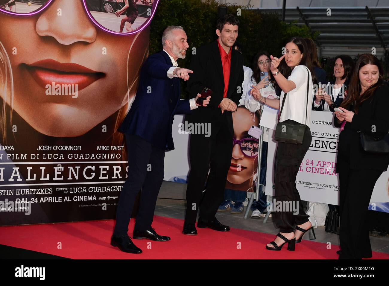 Rome, Italy. 08th Apr, 2024. Josh O'Connor attends the black carpet of the movie "Challengers ...