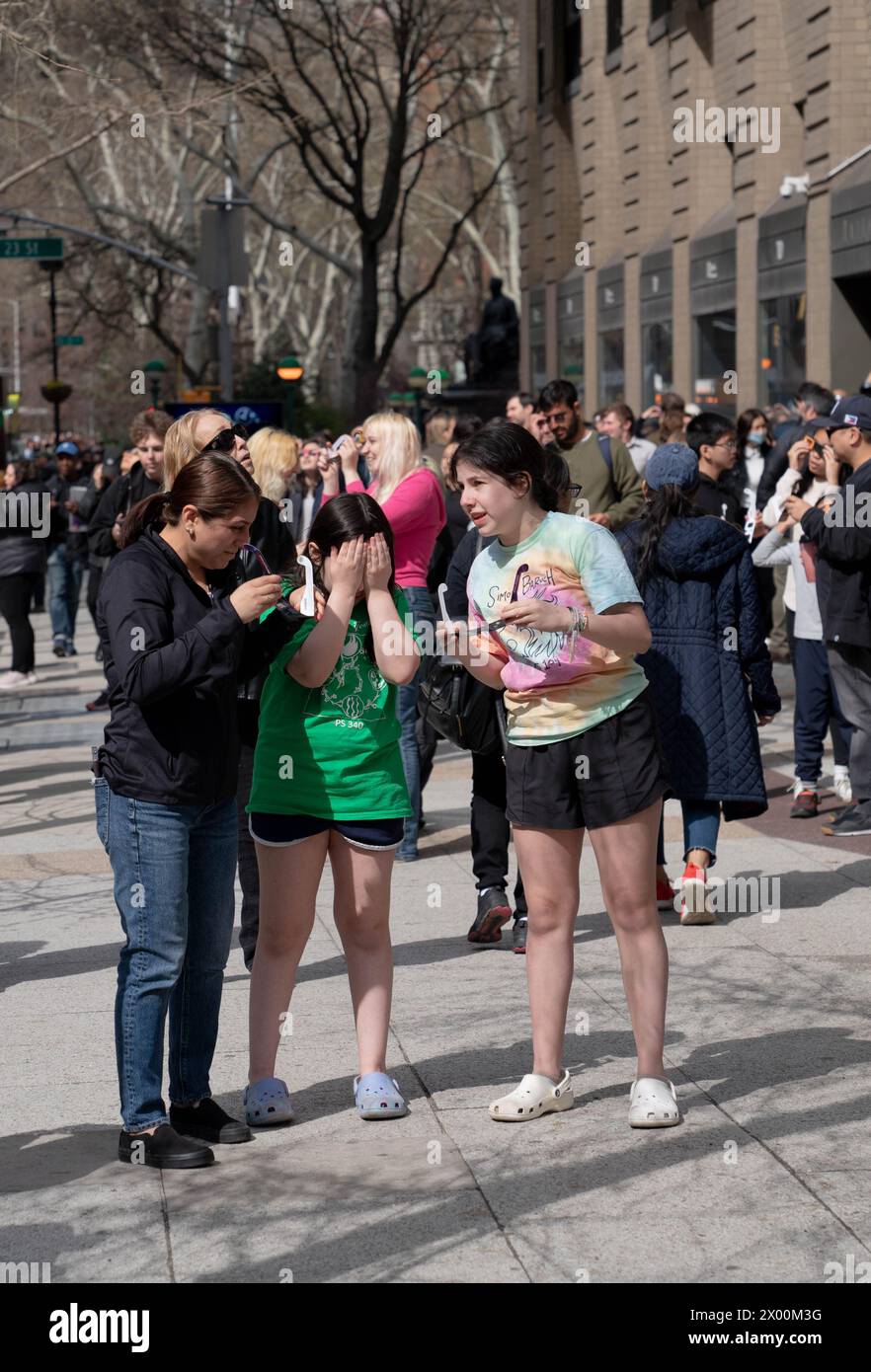 Partial Solar Eclipse of 2024. New York City was not on the path of ...