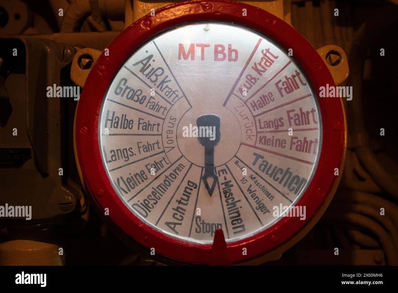 U-505's Engine Order Telegraph Stock Photo - Alamy