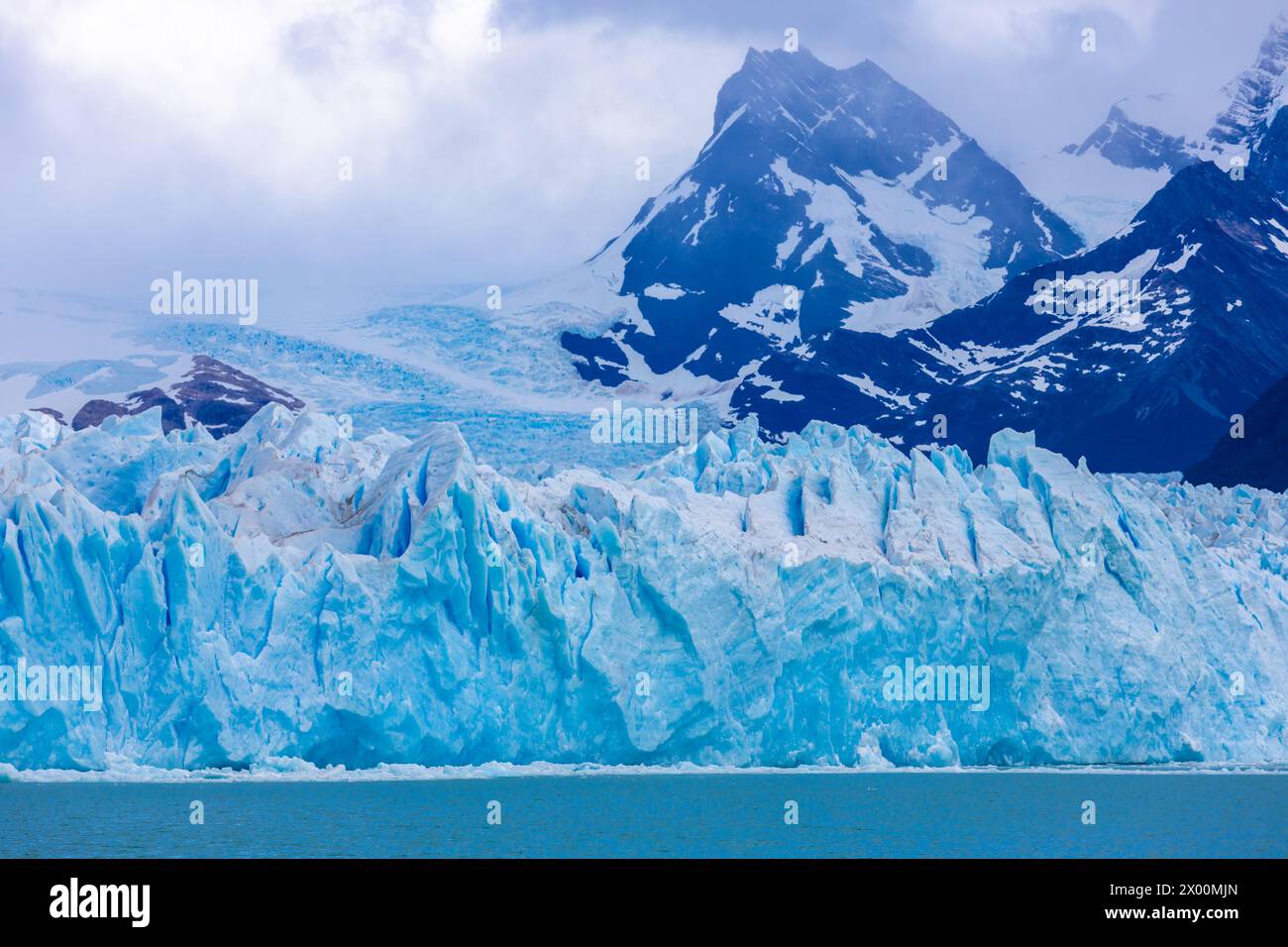Perito Moreno Glacier in argentinian Patagonia. Blue ice glacier in the ...