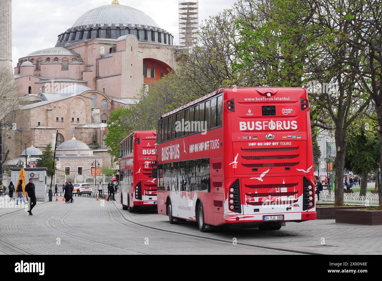 Istanbul Turkey 12 may 2023. Red Big Bus Double decker tourist Tour bus ...
