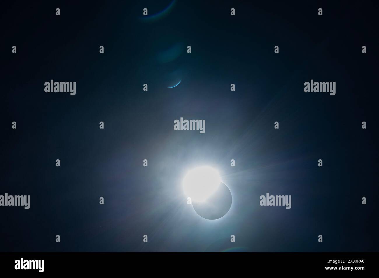 Tupper Lake, USA. 08th Apr, 2024. View of total solar eclipse hosted by ...