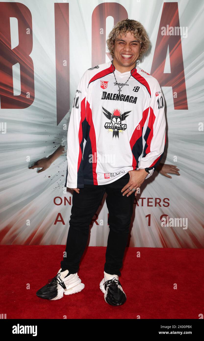 MIAMI, FLORIDA - APRIL 8: Andre Saint-Albin attends the "Abigail" movie ...