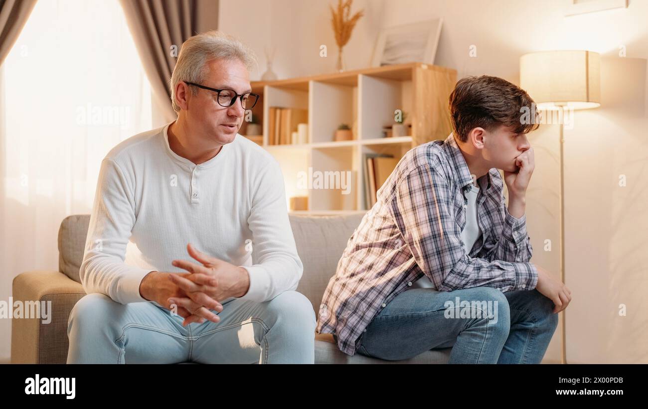 Family misunderstanding. Diverse generation. Relatives quarrel ...