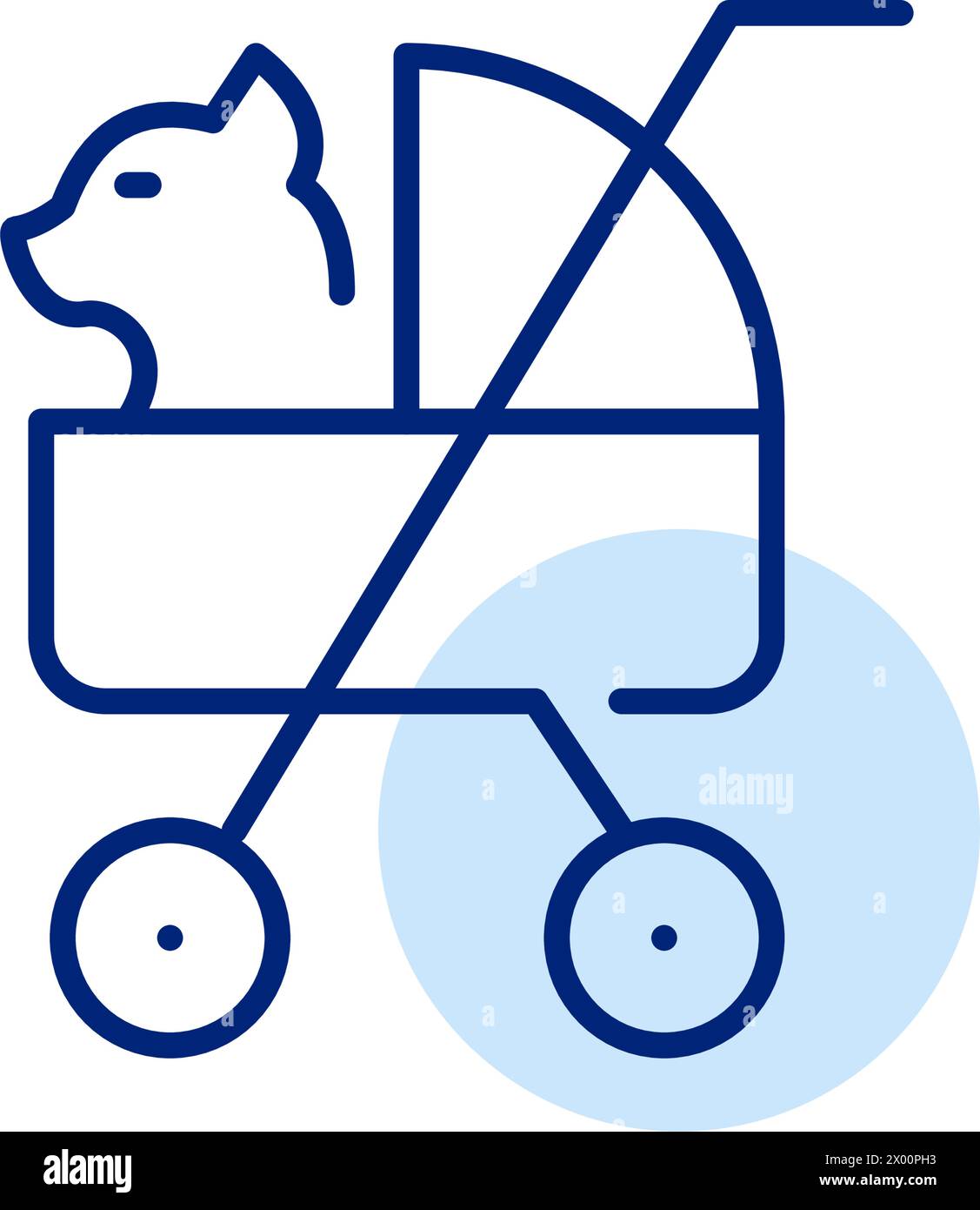 Cat in pet stroller. Comfortable pet mobility, enjoying outdoors and ...