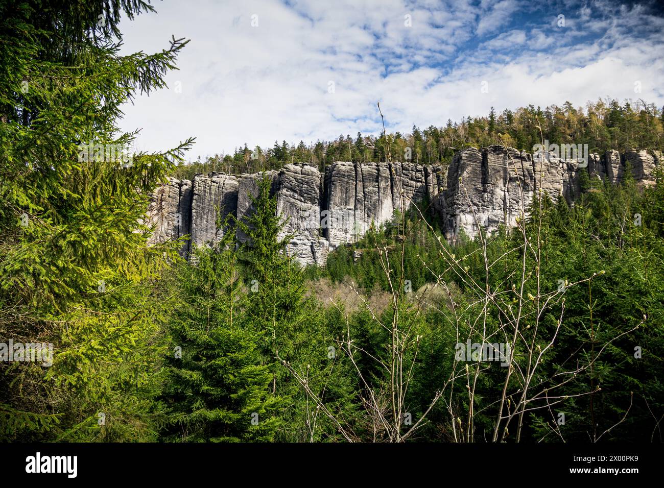 Rock formation in the forest hi-res stock photography and images - Alamy