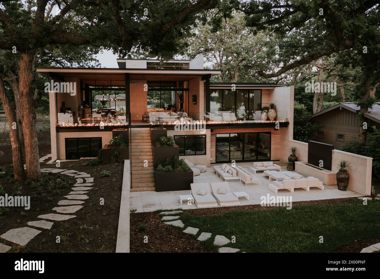 Beautiful home in Okoboji Stock Photo - Alamy