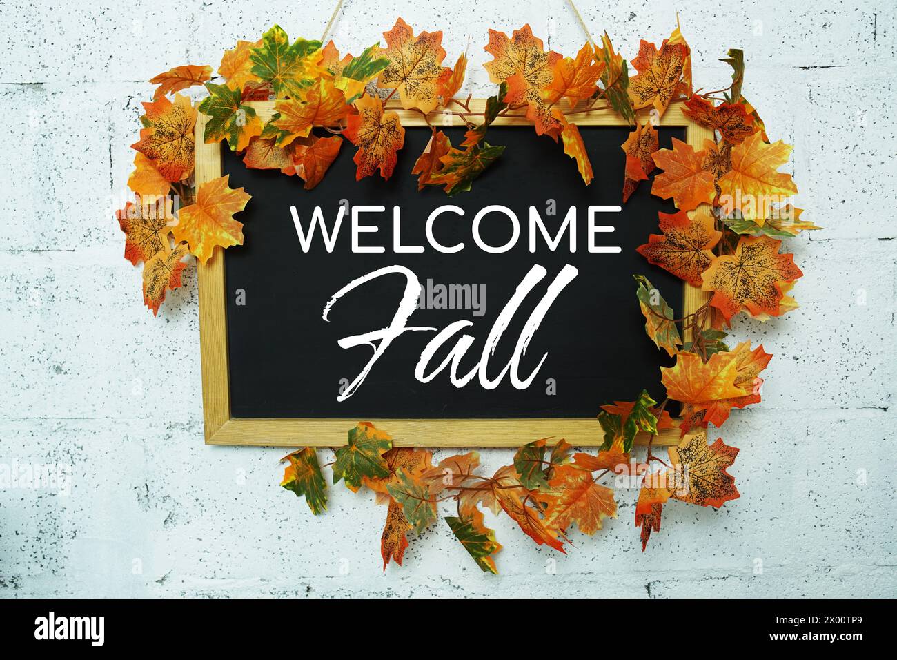 Chalkboard welcome message hi-res stock photography and images - Alamy