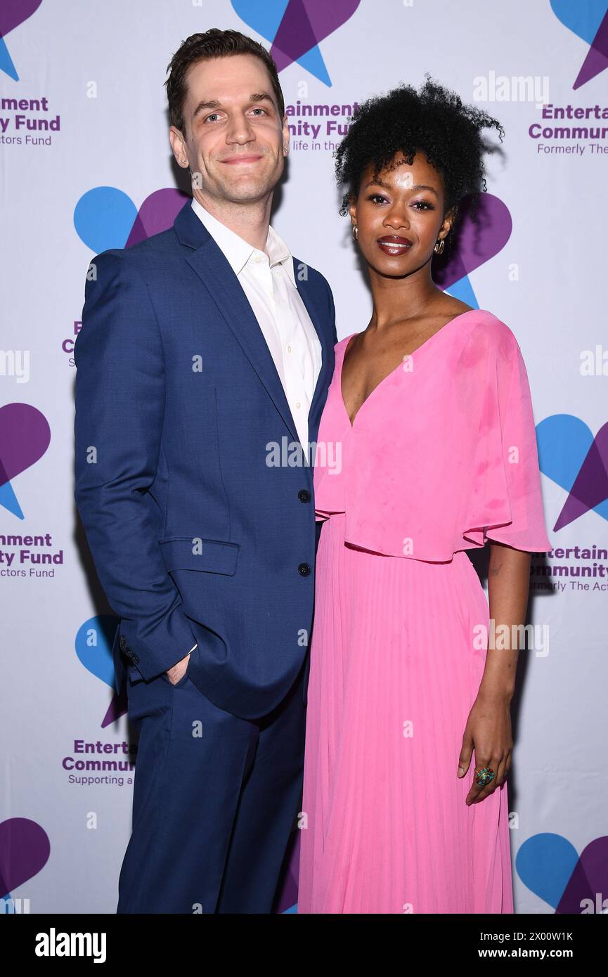 New York, USA. 08th Apr, 2024. (L-R) Ryan Vasquez and Joy Woods attend ...