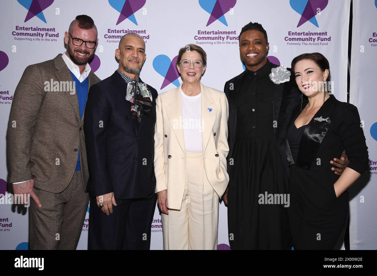 New York, USA. 08th Apr, 2024. (L-R) Dennis Stowe, Annette Bening, L ...