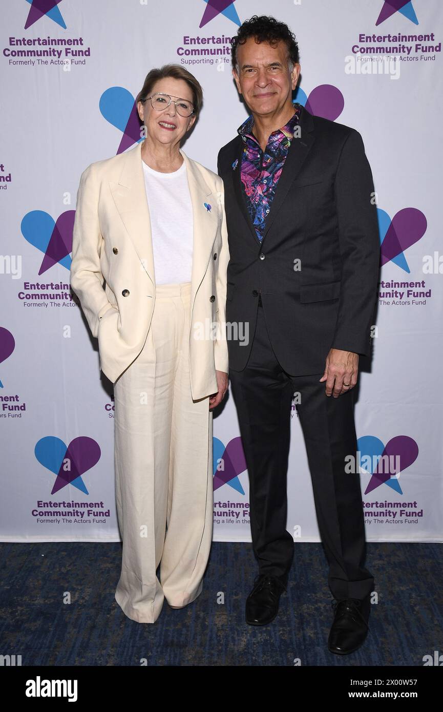 New York, USA. 08th Apr, 2024. (L-R) Annette Bening and Brian Stokes ...