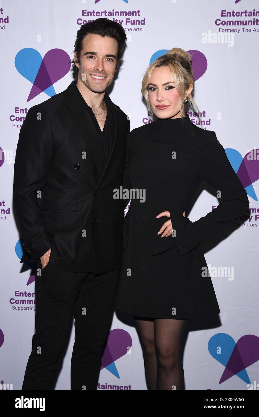 New York, USA. 08th Apr, 2024. (L-R) Corey Cott and McKenzie Kurtz ...