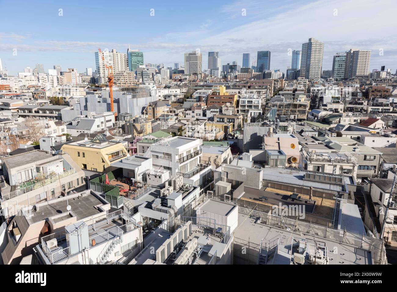 Tokyo, Japan. 16th Feb, 2024. Aerial view of Tokyo. Daily life in Tokyo ...