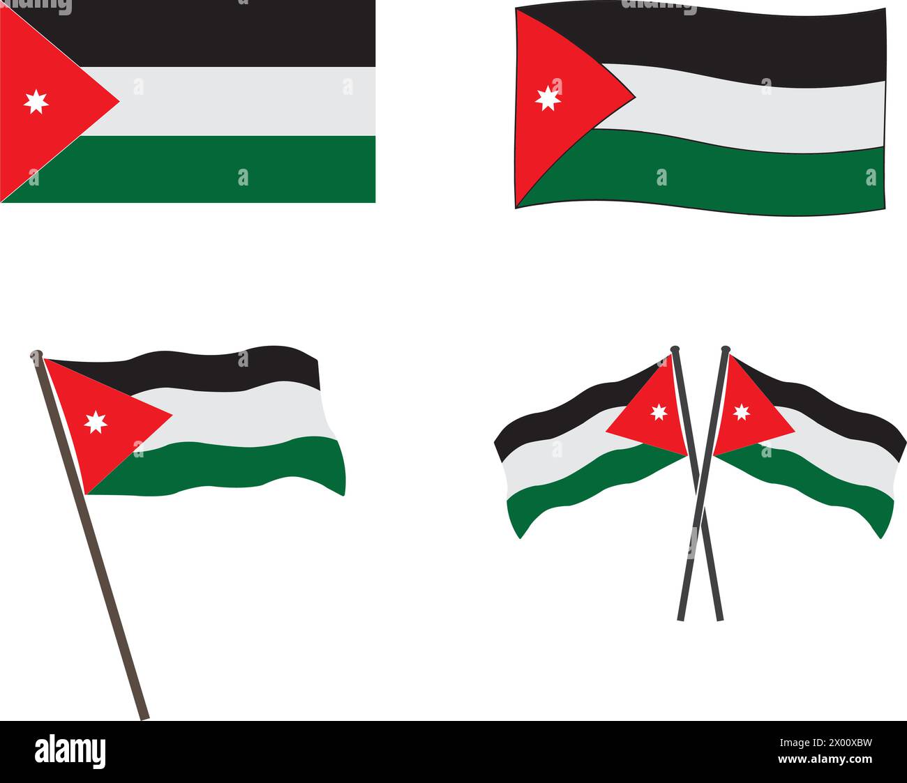 Jordan flag hi-res stock photography and images - Alamy
