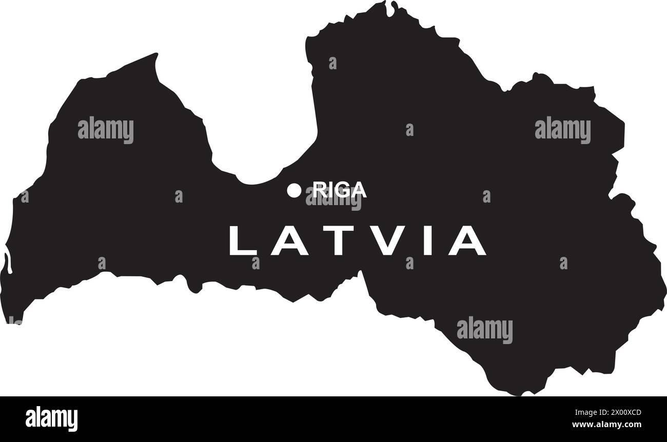 Latvia map icon vector illustration simlpe design Stock Vector Image ...