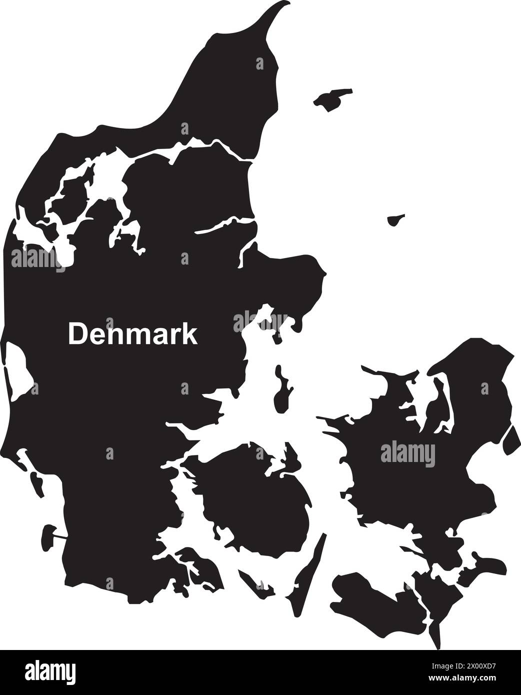 Map of denmark ikon vector illustration simple design Stock Vector ...