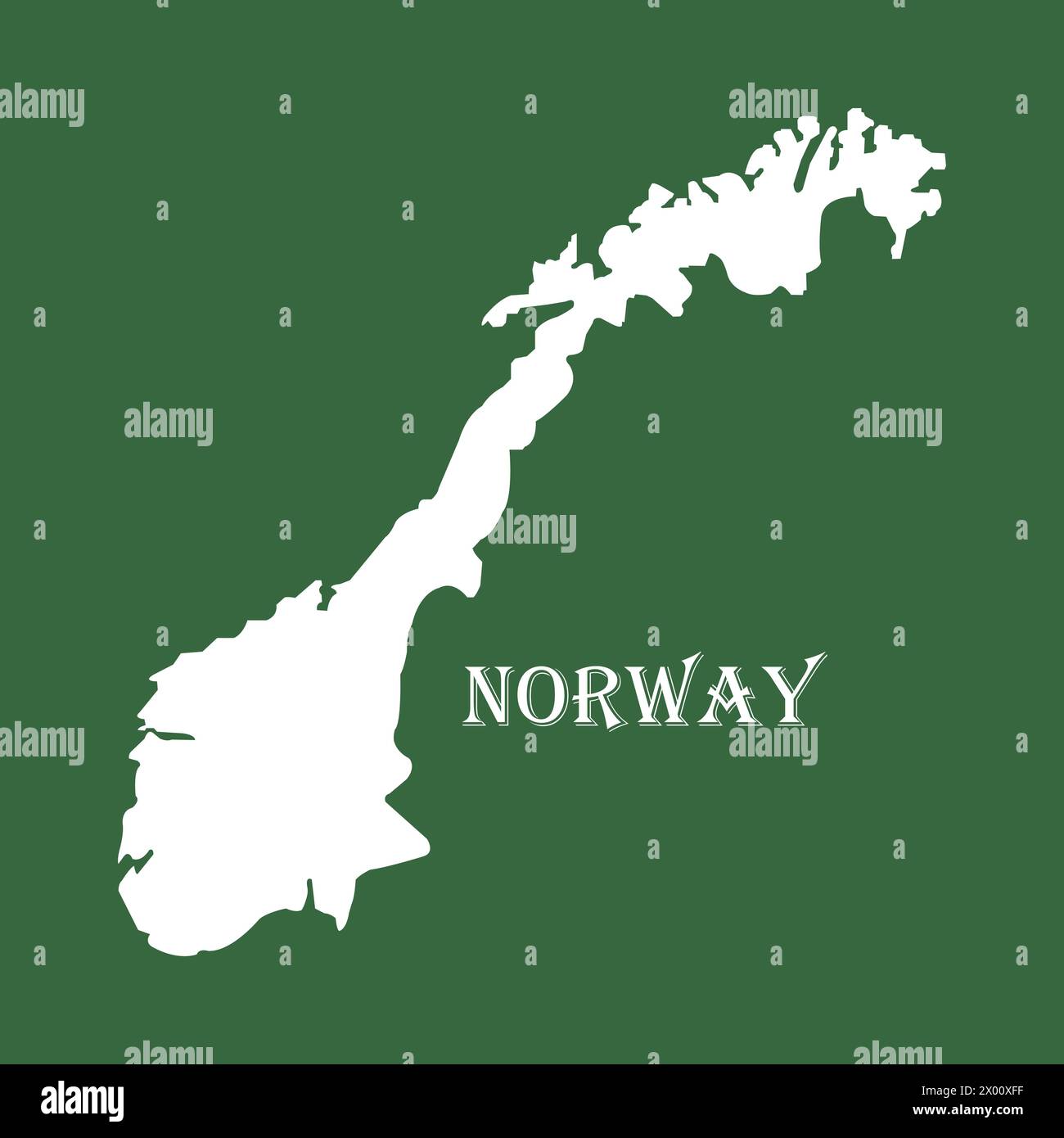 Map of norway modern hi-res stock photography and images - Alamy