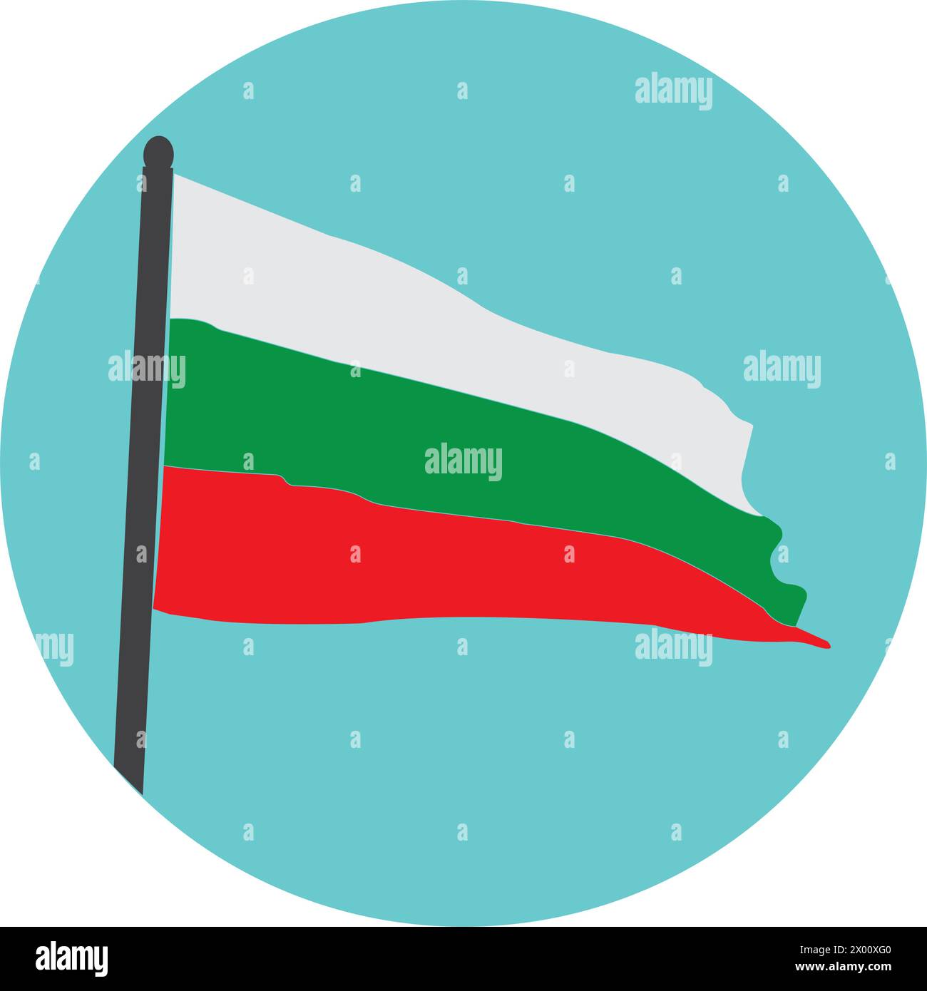 Bulgarian flag icon vector illustration simple design Stock Vector ...