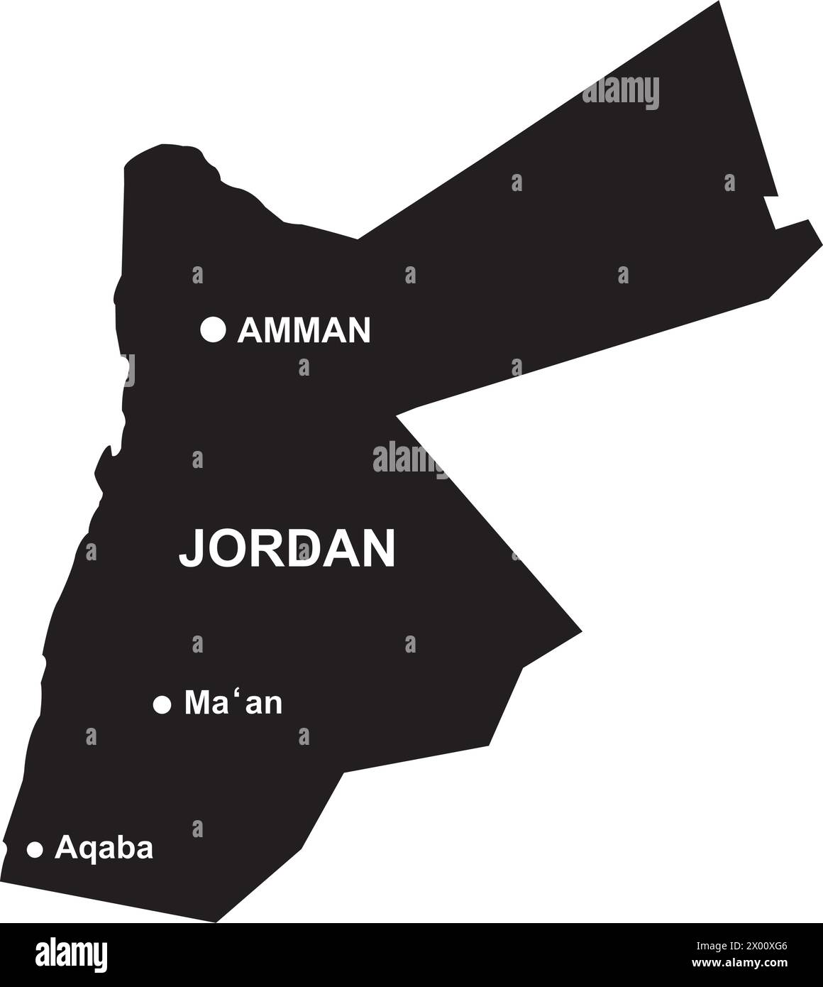 Jordan map icon vector illustration simple design Stock Vector Image & Art - Alamy