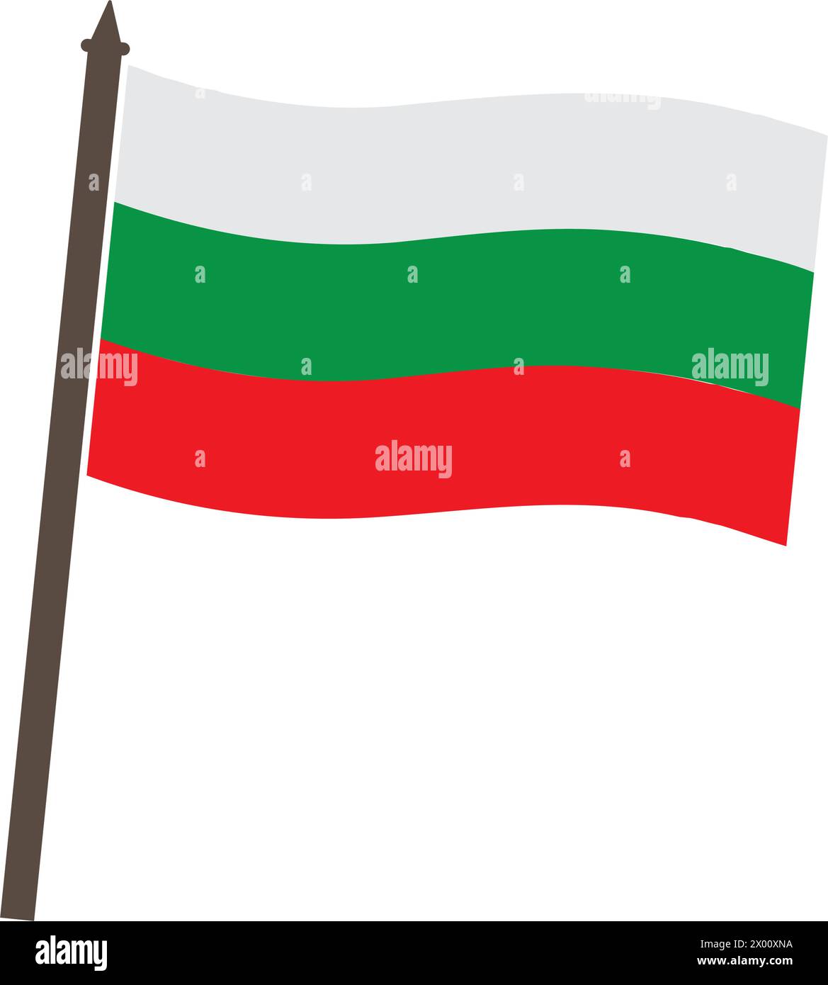 Wavy bulgarian flag Stock Vector Images - Alamy