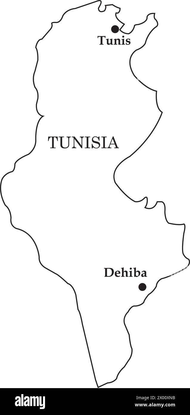 Tunisia country map vector illustration symbol design Stock Vector Image & Art - Alamy