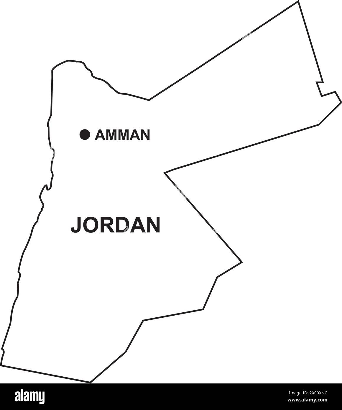 Jordan map icon vector illustration simple design Stock Vector Image ...