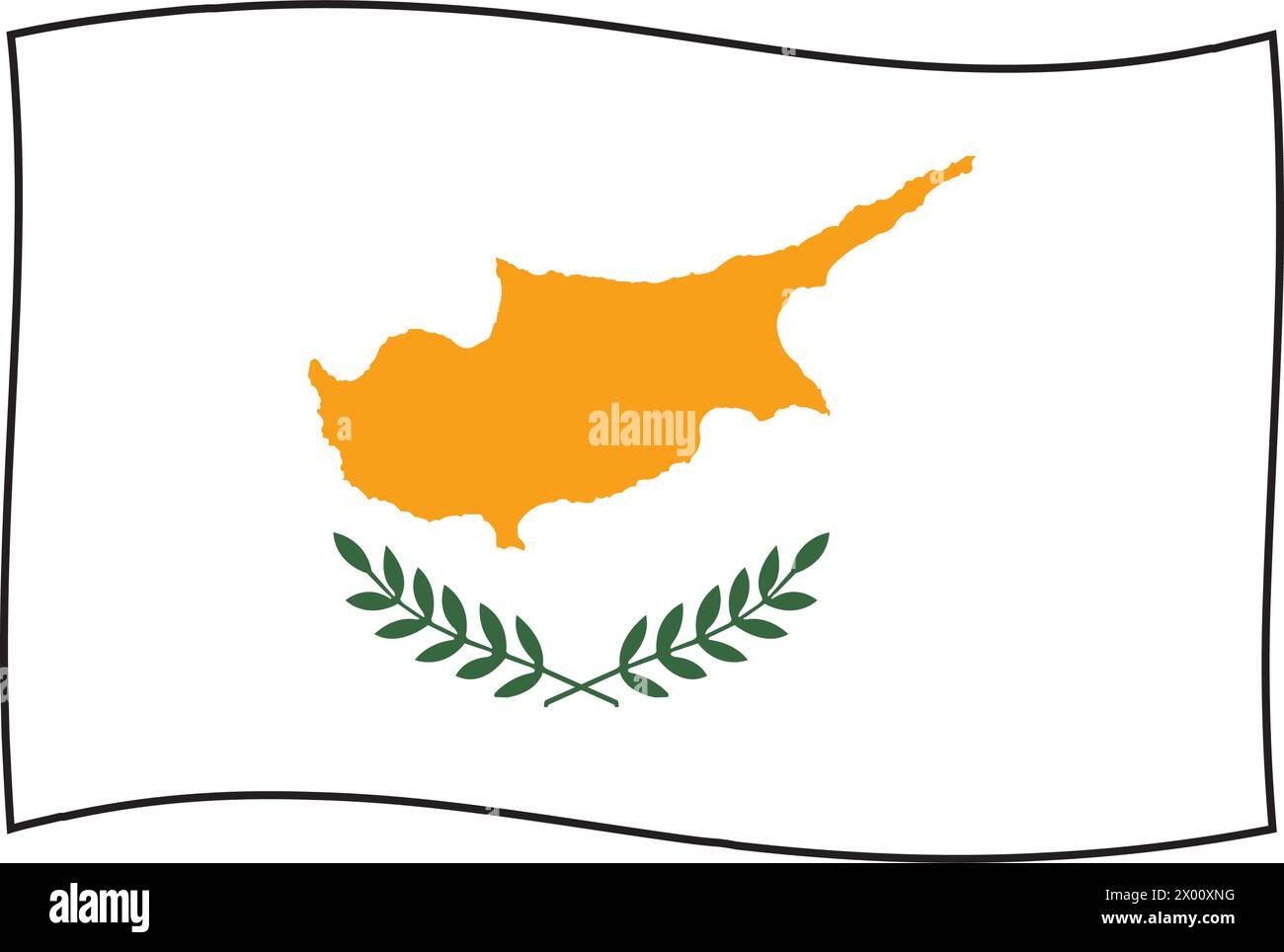 Cyprus flag icon vector illustration symbol design Stock Vector Image ...