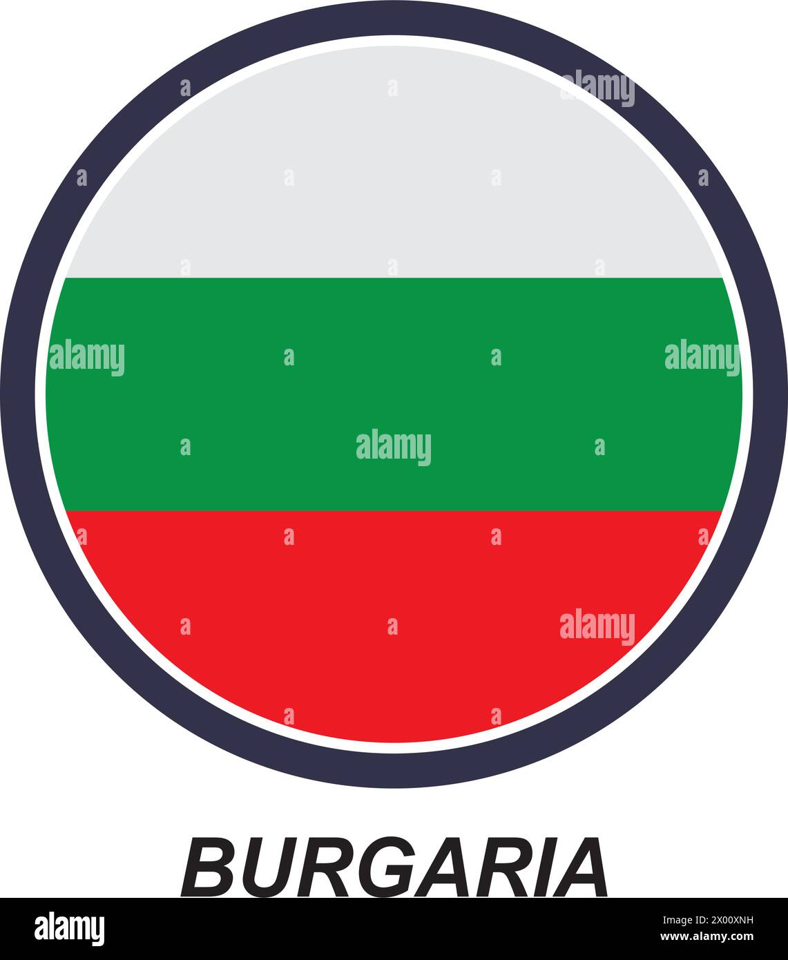 Bulgarian flag icon vector illustration simple design Stock Vector ...