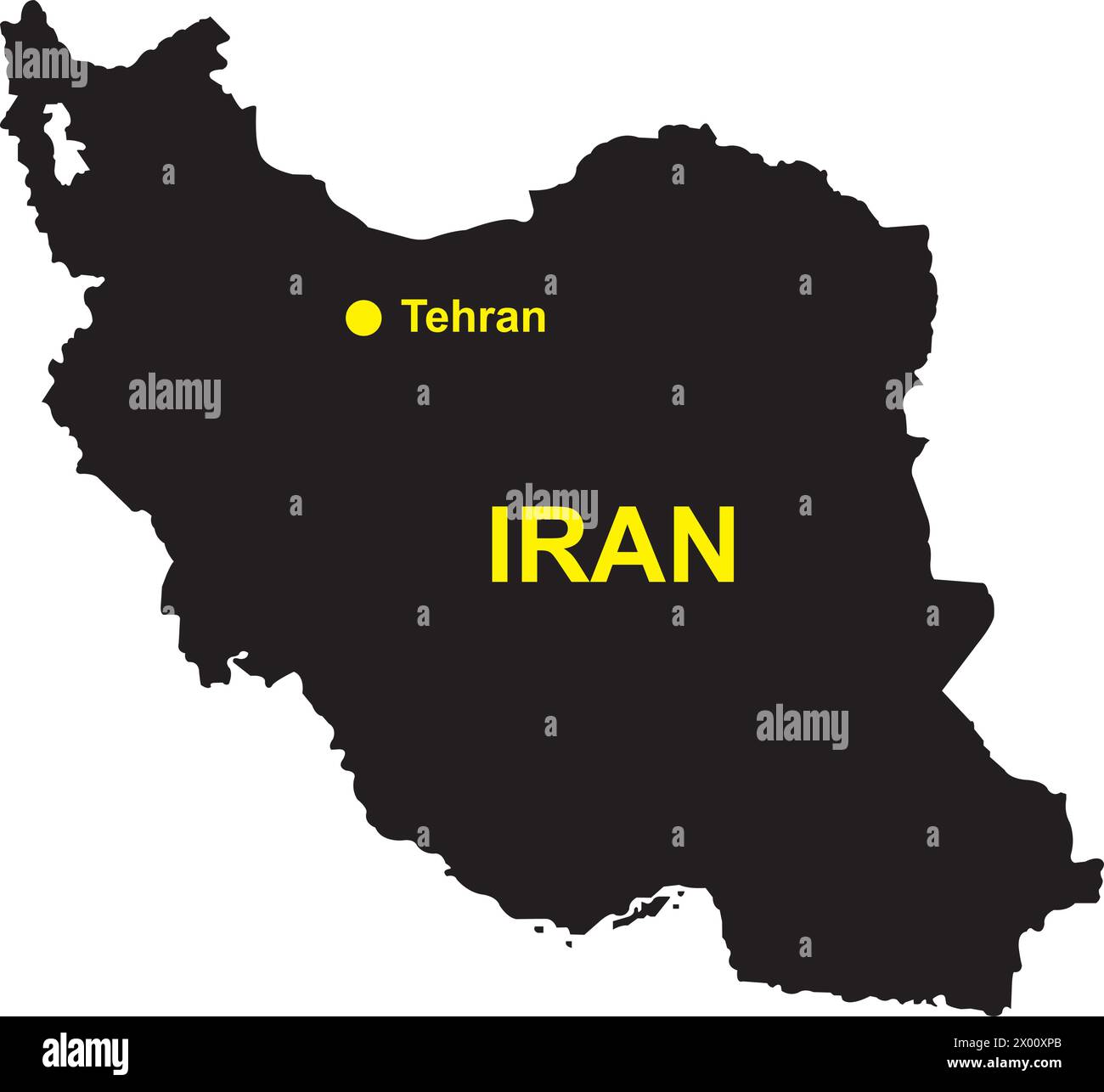 Iran map Stock Vector Images - Alamy