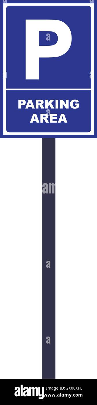 Parking area traffic sign icon, vector illustration symbol design Stock ...