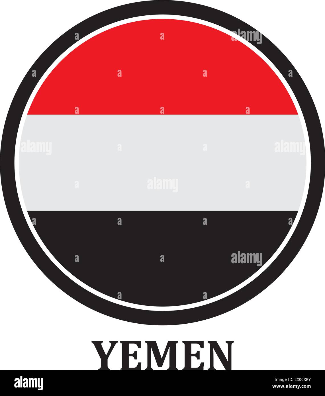 Yemeni flag icon vector illustration simple design Stock Vector Image ...