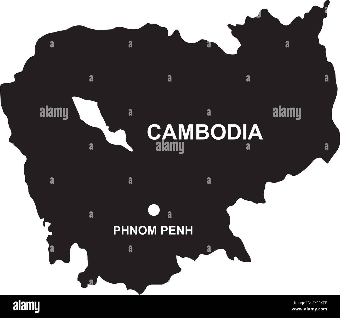 Cambodia country map icon vector illustration symbol design Stock ...
