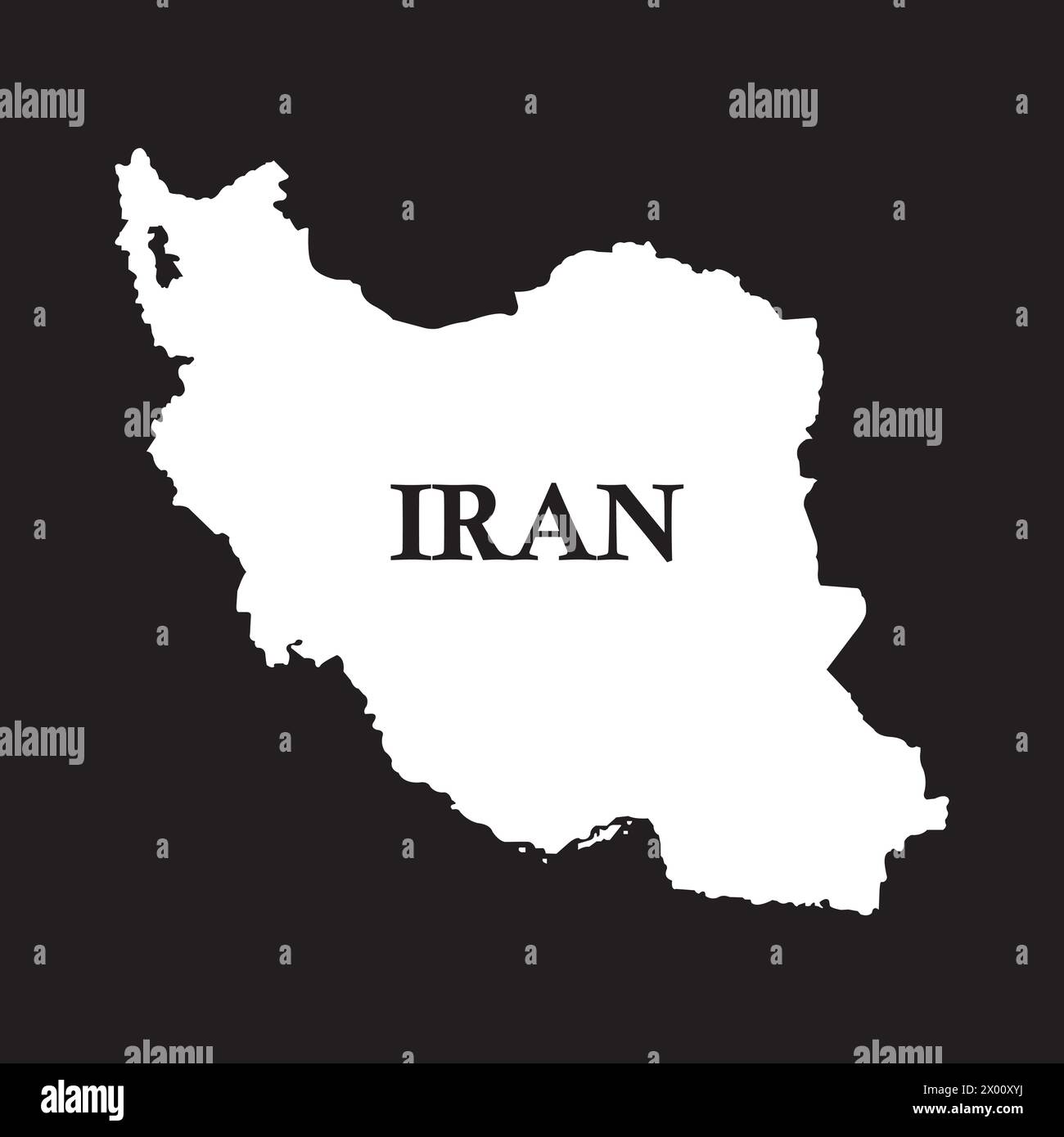 Republic of iran map icon vector illustration symbol design Stock ...