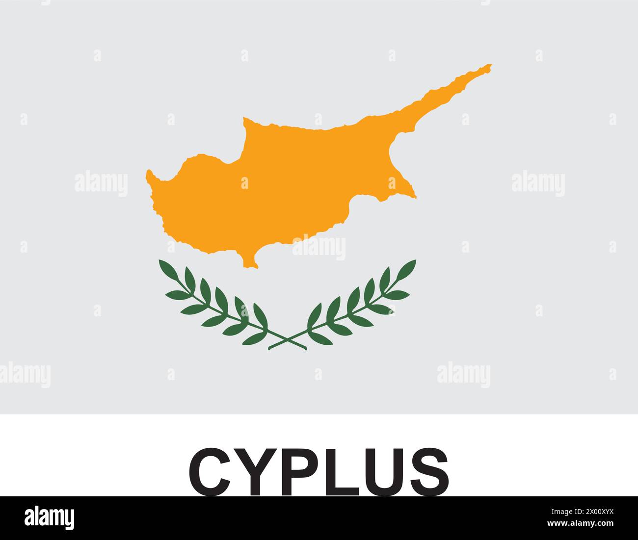 Cyprus flag icon vector illustration symbol design Stock Vector Image ...