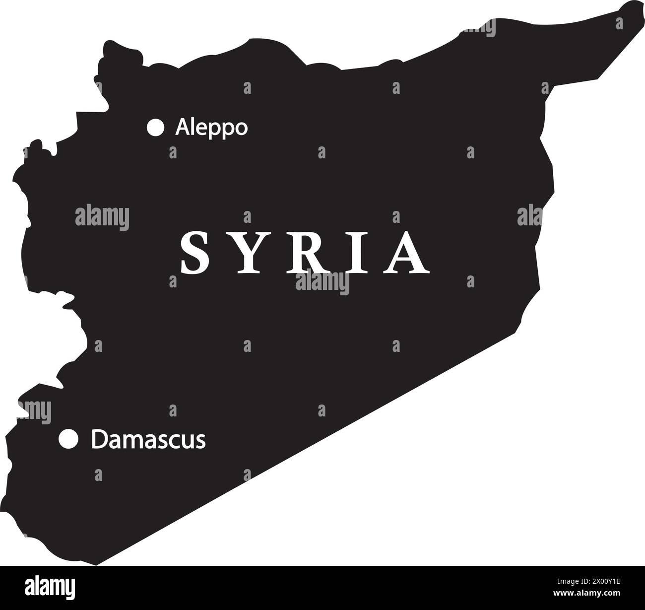 Syria country map icon vector illustration simple design Stock Vector ...