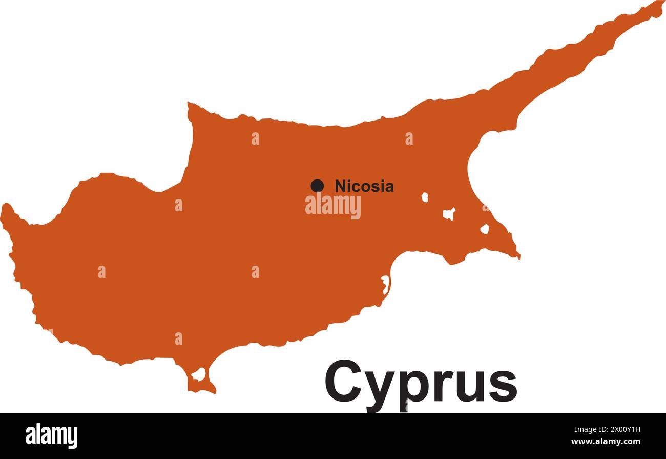 Cyprus map icon vector illustration simple design Stock Vector Image ...