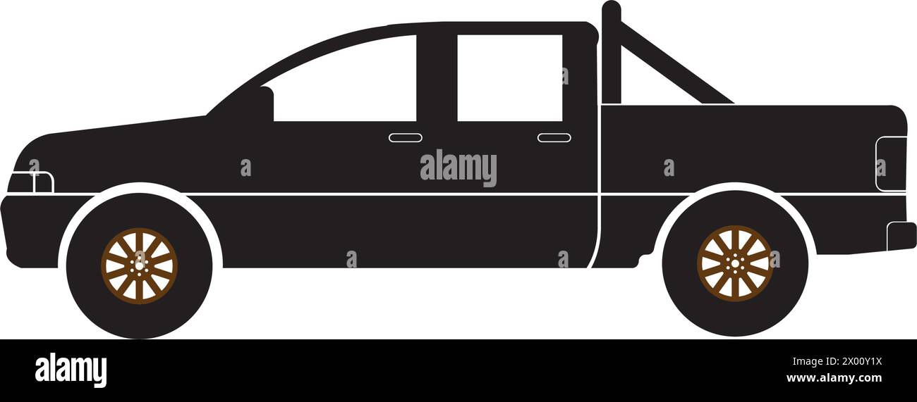 pickup truck icon vector illustration symbol design Stock Vector Image ...