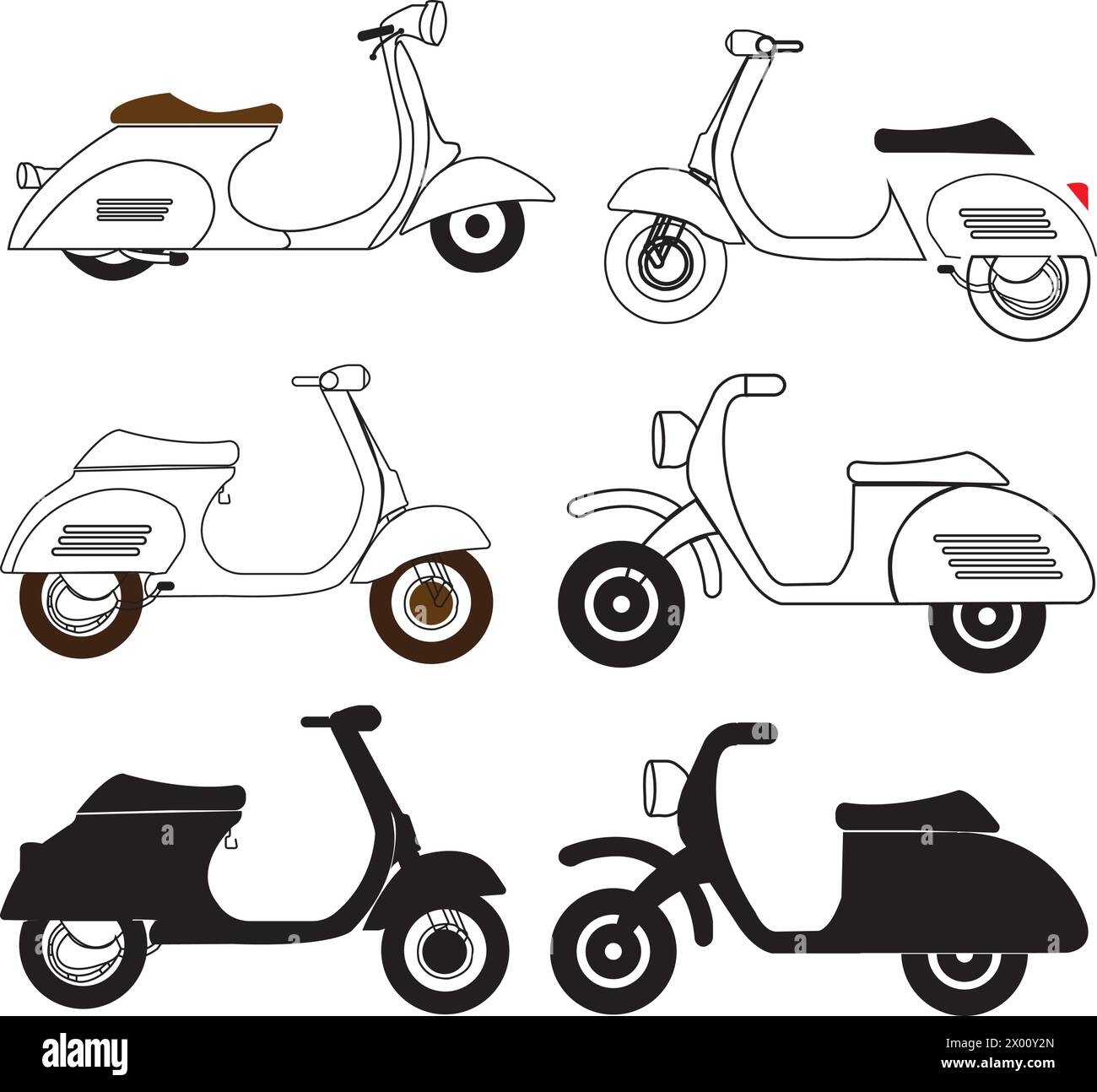 vespa motorbike icon vector illustration symbol design Stock Vector ...